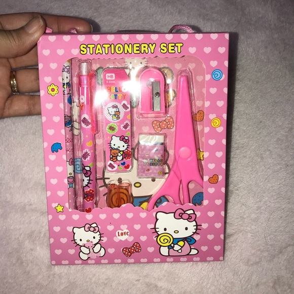 Office | Sanrio Character Hello Kitty Stationery Set Pencils Rulers ...